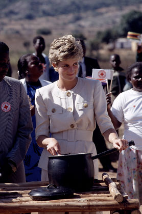 Princess Diana On Tour Zimbabwe Editorial Stock Photo Stock Image