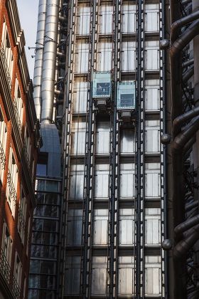 External Elevator Cars Lloyds Building London Editorial Stock Photo ...
