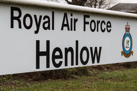 Sign Entrance Raf Henlow Airfield Bedfordshire Editorial Stock Photo ...