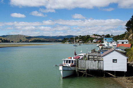 Motor Boats Boat Sheds Paremata On Editorial Stock Photo - Stock Image ...