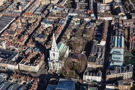 Aerial View Christ Church Spitalfields London Editorial Stock Photo ...