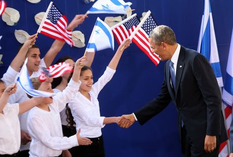 President Barack Obama Greets Children Welcome Editorial Stock Photo ...