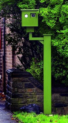 Green Painted Camouflaged Speed Cameras On Editorial Stock Photo ...