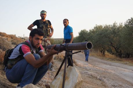 Rebel Fighters Load Mortar Editorial Stock Photo - Stock Image ...