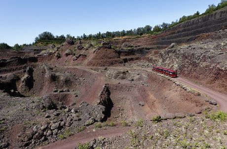 Lemptegy Volcano Pozzolana Quarry Now Converted Editorial Stock Photo ...