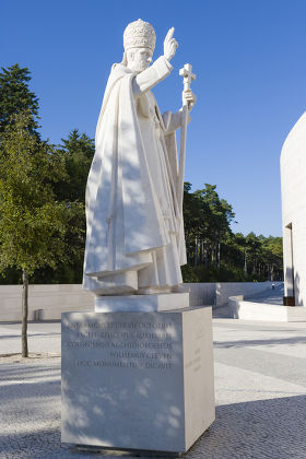 Statue Pope Pius Xii Santuario De Editorial Stock Photo - Stock Image ...