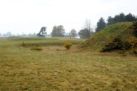 Burial Mounds Sutton Hoo Burial Ground Editorial Stock Photo - Stock ...