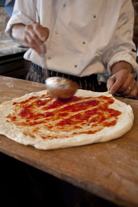 Chef Making Pizza Editorial Stock Photo - Stock Image | Shutterstock