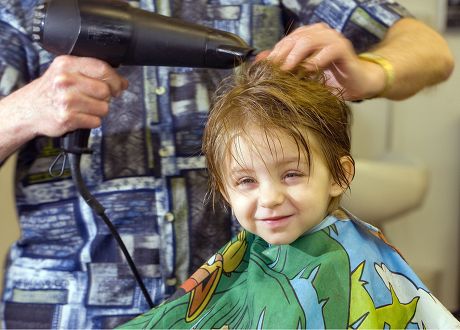 Three-year-old boy has first ever haircut, Portsmouth, Hampshire ...