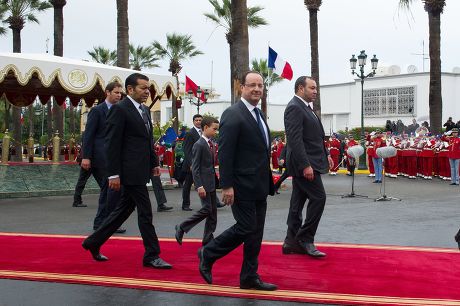 Moroccos King Mohammed Vi French President Editorial Stock Photo ...