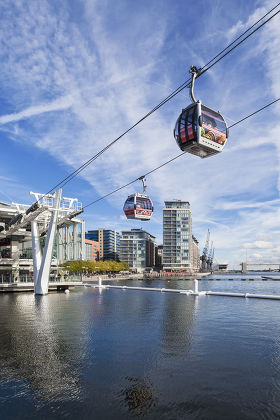 Emirates Air Line Cable Car London Editorial Stock Photo - Stock Image ...