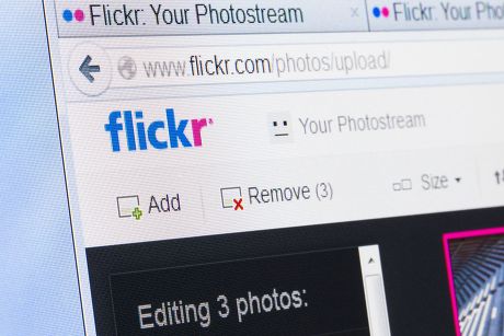 Screenshot Flickr Website Editorial Stock Photo - Stock Image ...
