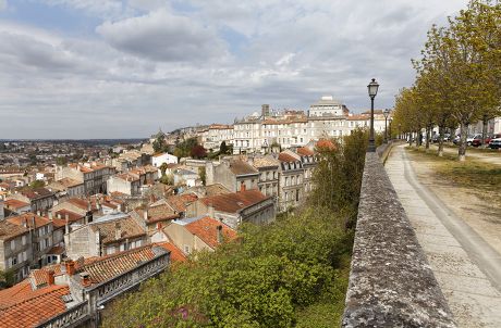 Historic Town Centre Seen Fortifications Angouleme - Foto de stock de ...