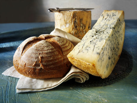 Traditional British Blue Stilton Cheese Truckle Editorial Stock Photo ...