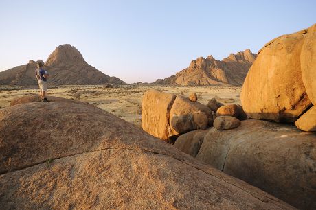 Savannah Landscape Evening Sun Rock Formations Editorial Stock Photo ...