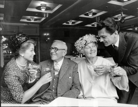 Actor Edmund Purdom Toasting His Mother Editorial Stock Photo - Stock ...
