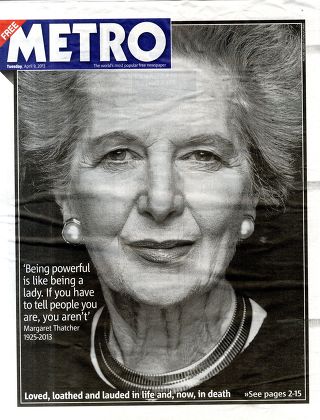 Metro Front Page Editorial Stock Photo - Stock Image | Shutterstock