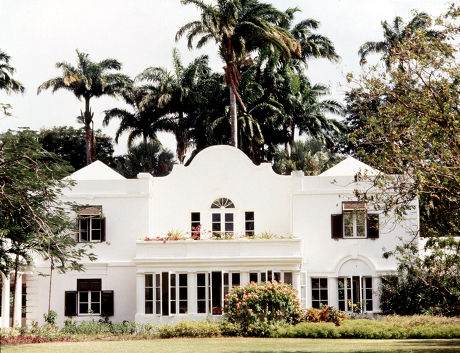 Exterior Mike Lynne Pembertons Mansion Barbados Editorial Stock Photo ...
