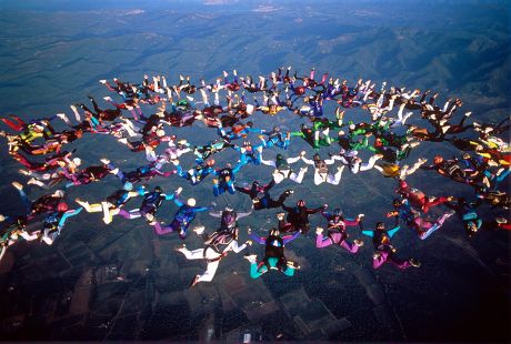 Skydiving Formation Editorial Stock Photo - Stock Image | Shutterstock