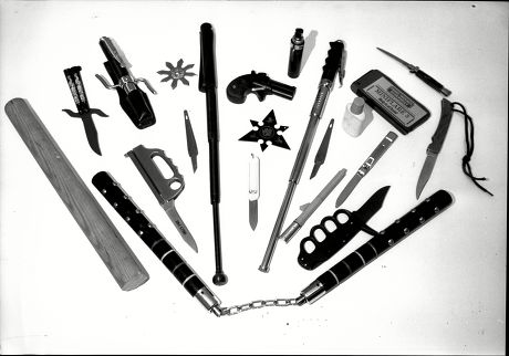 Law Crime Hooliganism Weapons Recovered Football Editorial Stock Photo ...