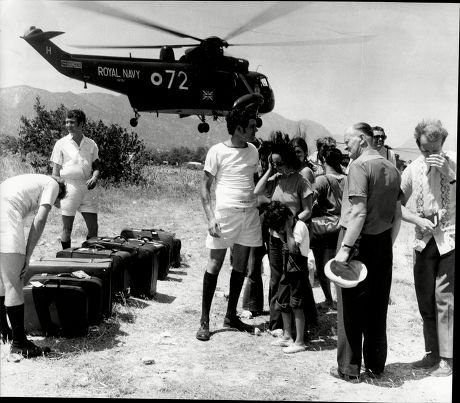 Cyprus Incident Turkish Invasion Evacuation 1974 Editorial Stock Photo ...