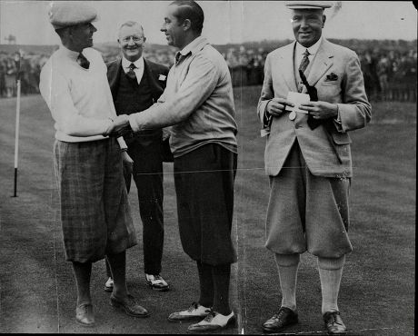 Golfer George Duncan Left Being Congratulated Editorial Stock Photo ...