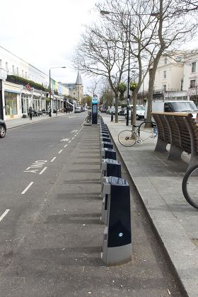 Empty Cycle Hire Racks Editorial Stock Photo - Stock Image | Shutterstock