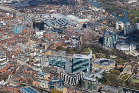 Aerial View Reading Town Centre New Editorial Stock Photo - Stock Image ...