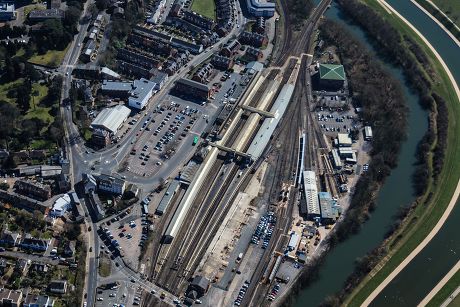 Aerial View Exeter St Davids Railway Editorial Stock Photo - Stock ...