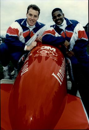 English Bobsledder Mark Tout Left Lenny Editorial Stock Photo - Stock ...
