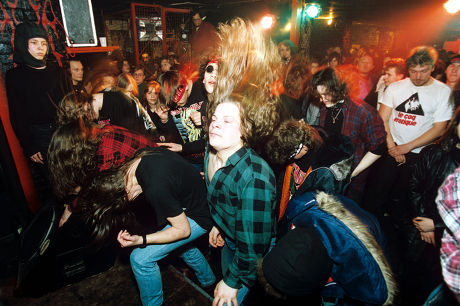 Heavy Metal Fans Headbanging Concert Editorial Stock Photo - Stock ...