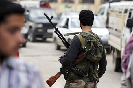 Armed Free Syrian Army Soldier Editorial Stock Photo - Stock Image ...