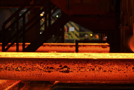 Finished Molten Steel Bar Seen Sahaviriya Editorial Stock Photo - Stock ...