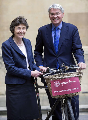 Mp Andrew Mitchell Poses His Bicycle Editorial Stock Photo - Stock ...