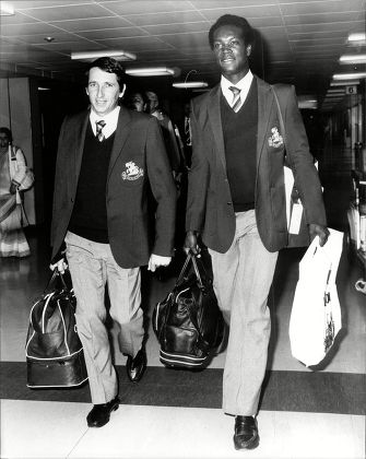 England Cricketer Derek Randall Left Norman Editorial Stock Photo ...