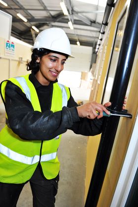 Model Released Female Plumbing Apprentice Bradford Editorial Stock ...