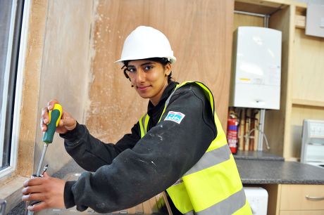 Model Released Female Plumbing Apprentice Bradford Editorial Stock ...