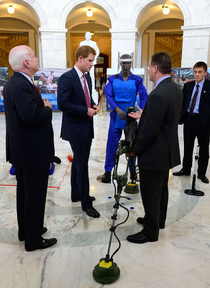 John Mccain Prince Harry Halo Trust Editorial Stock Photo - Stock Image ...