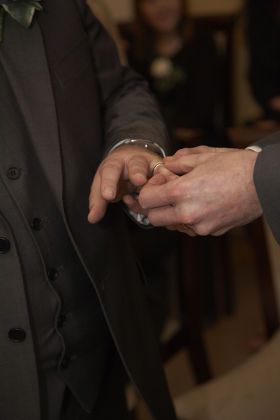 Civil Partnership Ceremony Men Exchange Rings Editorial Stock Photo ...