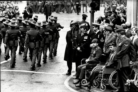 Scenes Victory Parade Through Streets London Editorial Stock Photo ...