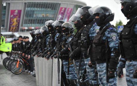 Riot Police Armed Rubber Bullet Firing Editorial Stock Photo - Stock ...