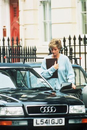 Princess Diana Her Audi Soft Top Editorial Stock Photo - Stock Image ...