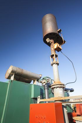 Methane Biogas Generator Producing Green Electricity Editorial Stock ...