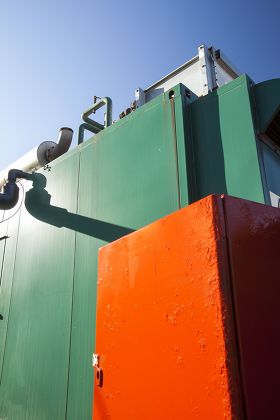 Methane Biogas Generator Producing Green Electricity Editorial Stock ...