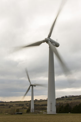 Wind Turbines Wind Famr Near Amlwych Editorial Stock Photo - Stock ...