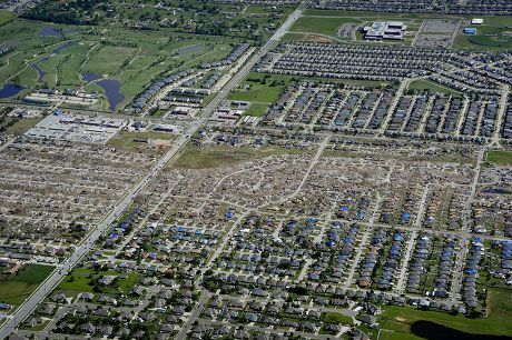 Arial View City Moore Oklahoma After Editorial Stock Photo - Stock ...