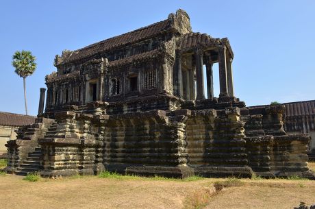 Library Building Angkor Wat Temple Complex Editorial Stock Photo ...
