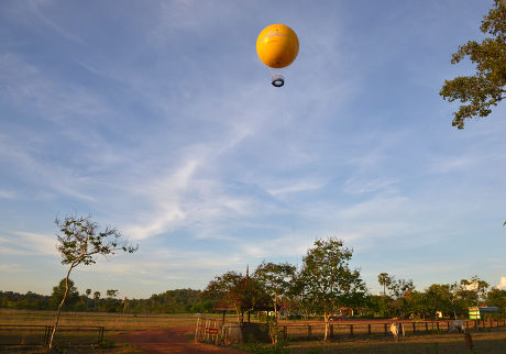 Tethered Balloon Ride Near Angkor Wat Editorial Stock Photo - Stock ...