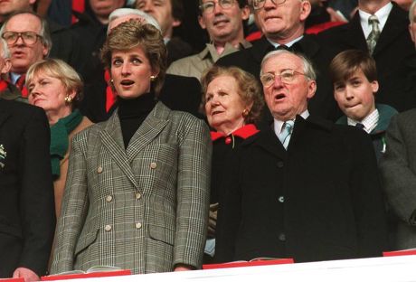 Princess Diana Singing Rugby Match Prince Editorial Stock Photo - Stock ...
