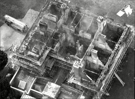 Aerial View Fire Uppark House Editorial Stock Photo - Stock Image ...